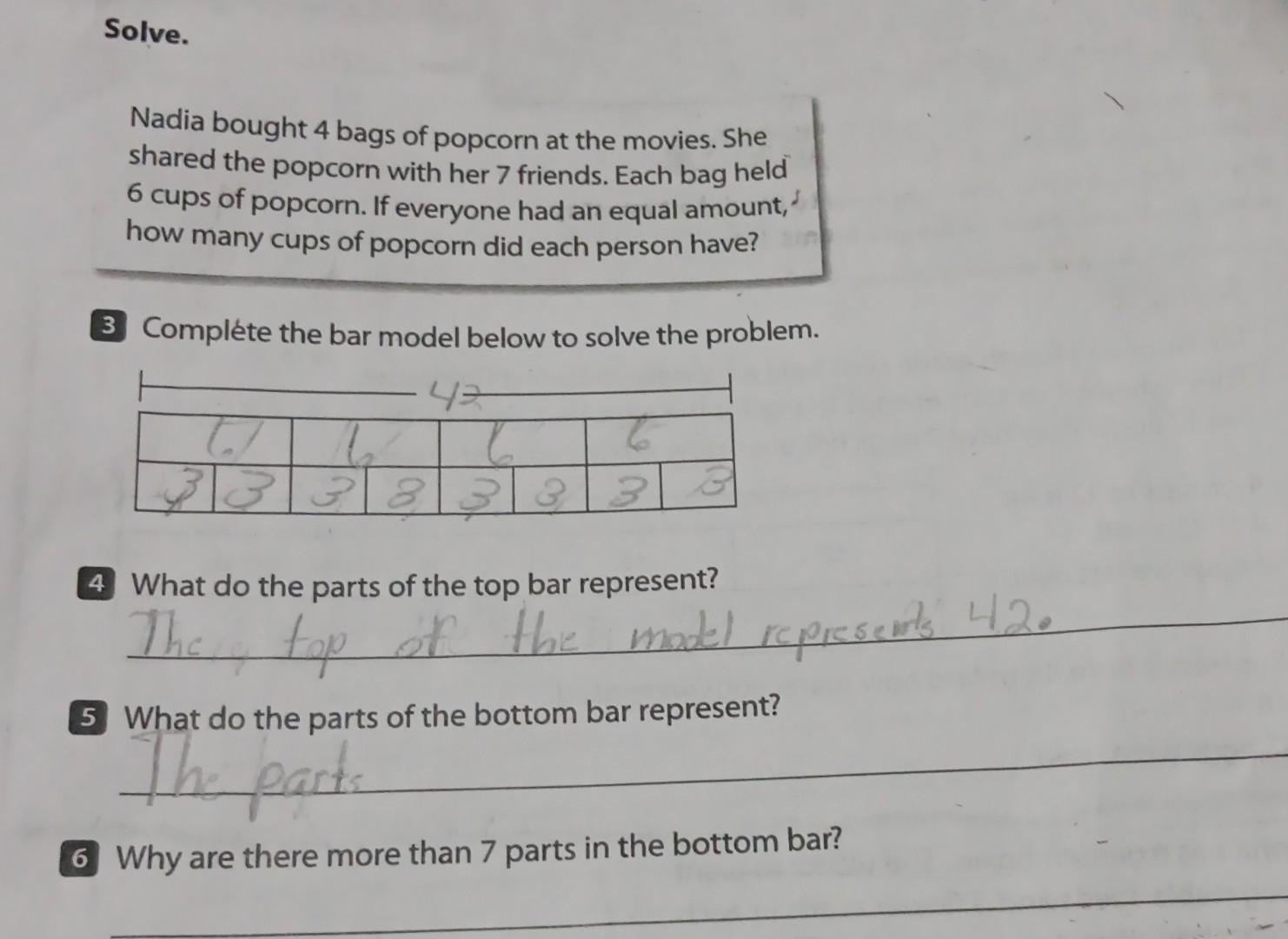 Solved Nadia bought 4 bags of popcorn at the movies. She | Chegg.com