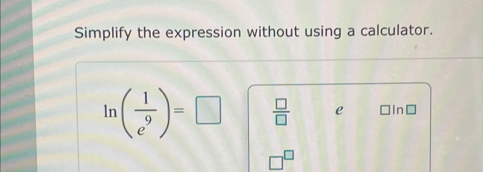Solved Simplify the expression without using a | Chegg.com