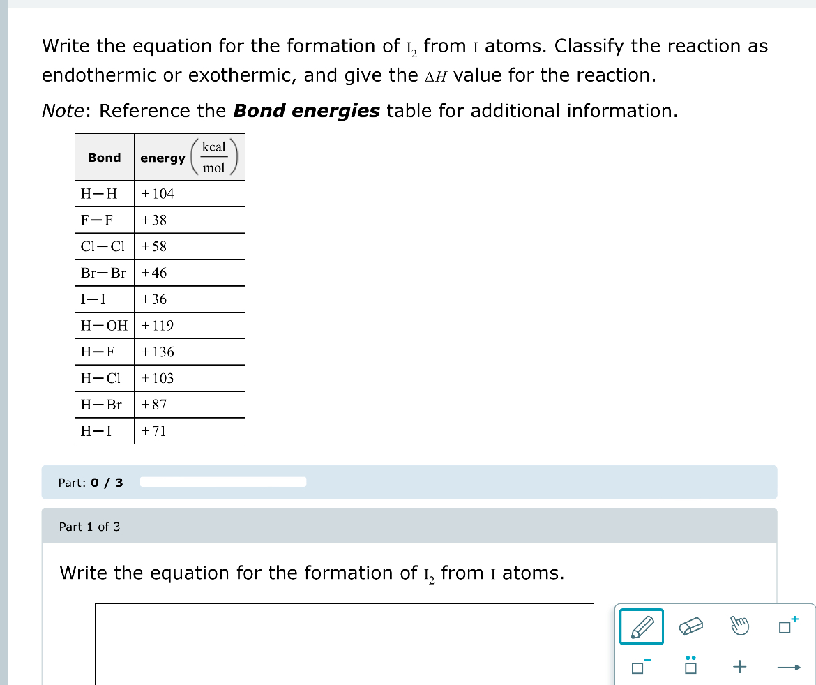 Solved Write the equation for the formation of I2 ﻿from I | Chegg.com