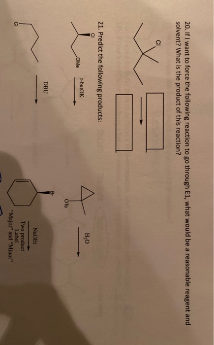 Solved 20. If I want to force the following reaction to go | Chegg.com