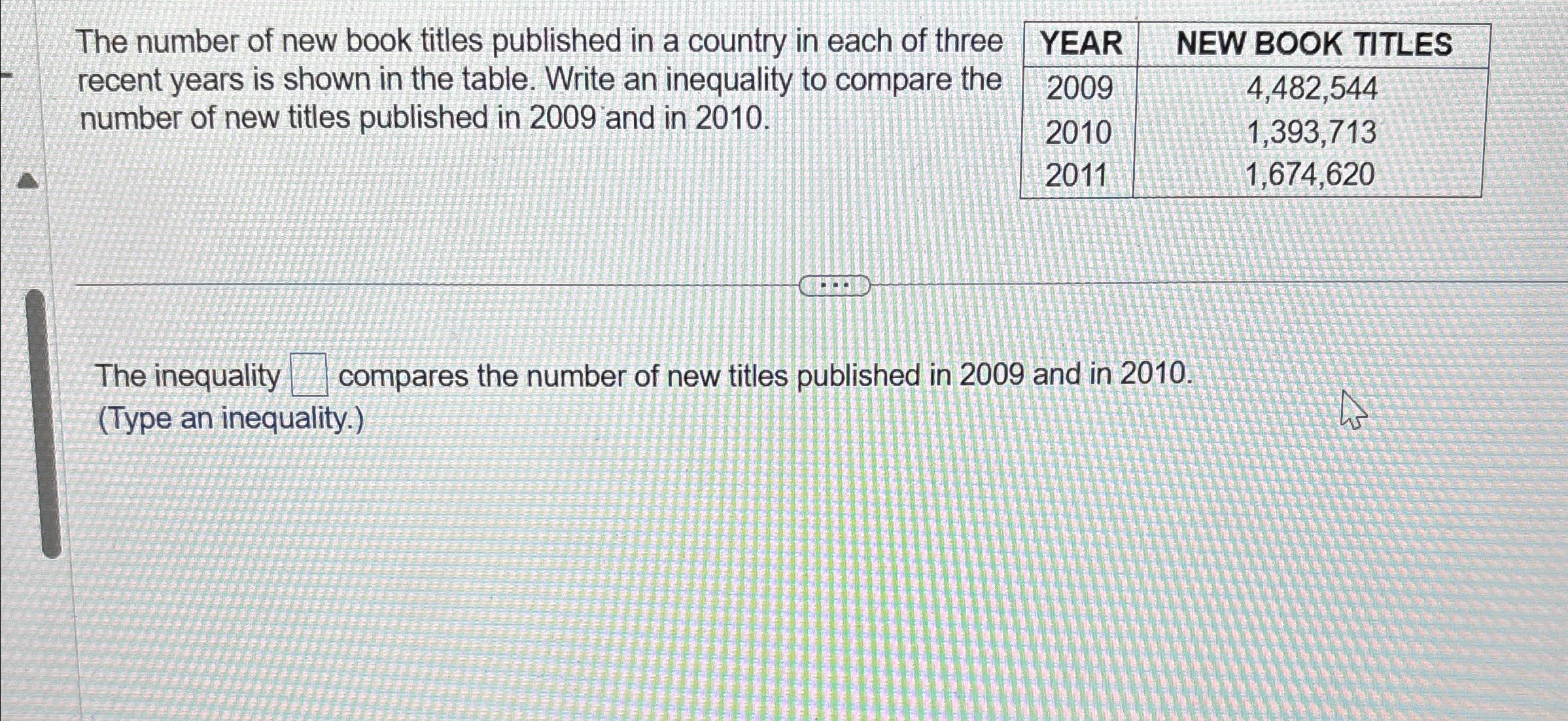 Solved The number of new book titles published in a country | Chegg.com