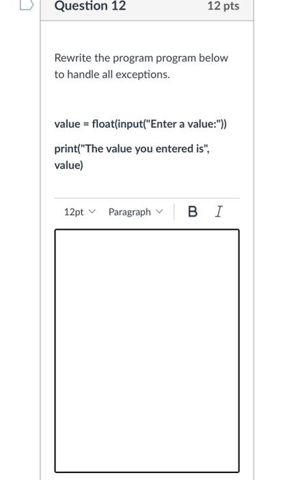 Solved Rewrite the program program below to handle all | Chegg.com