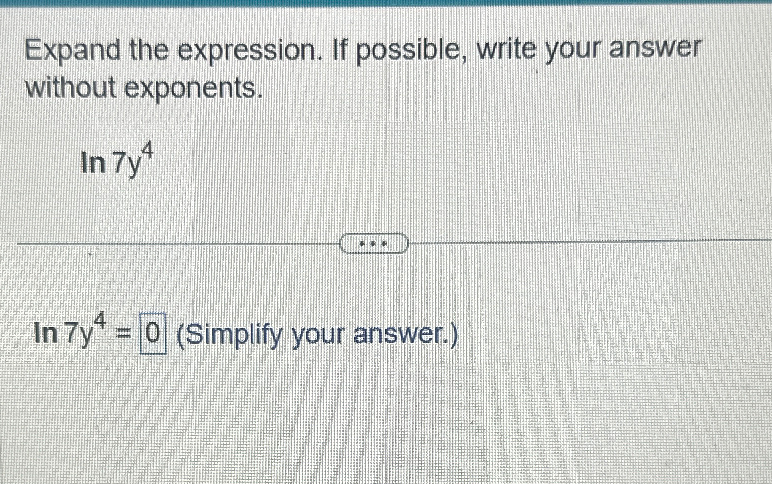 Solved Expand the expression. If possible, write your answer | Chegg.com