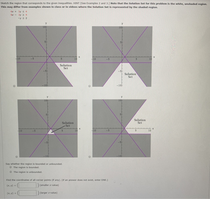 Solved Sketch the region that corresponds to the given | Chegg.com