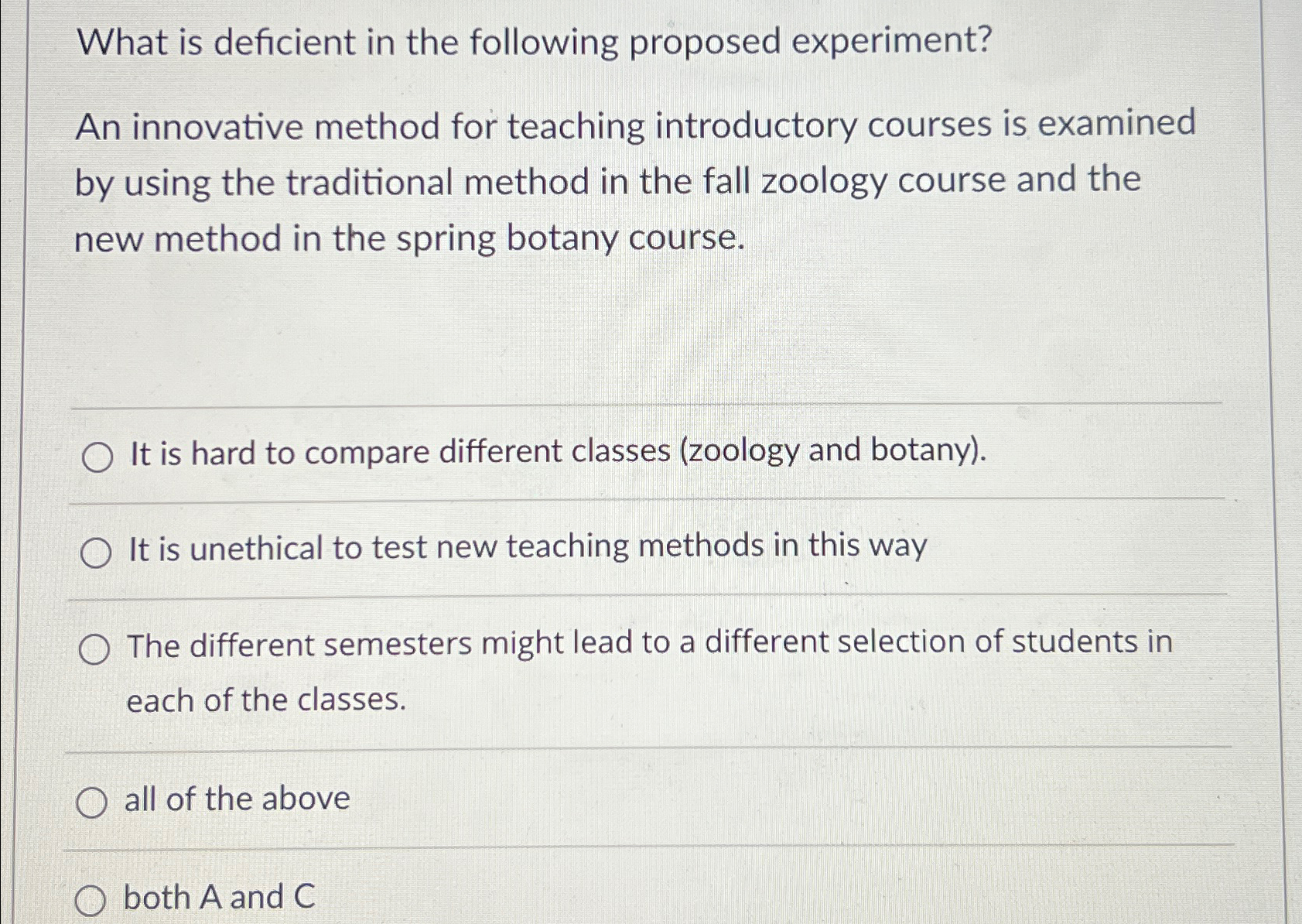 Solved What is deficient in the following proposed | Chegg.com