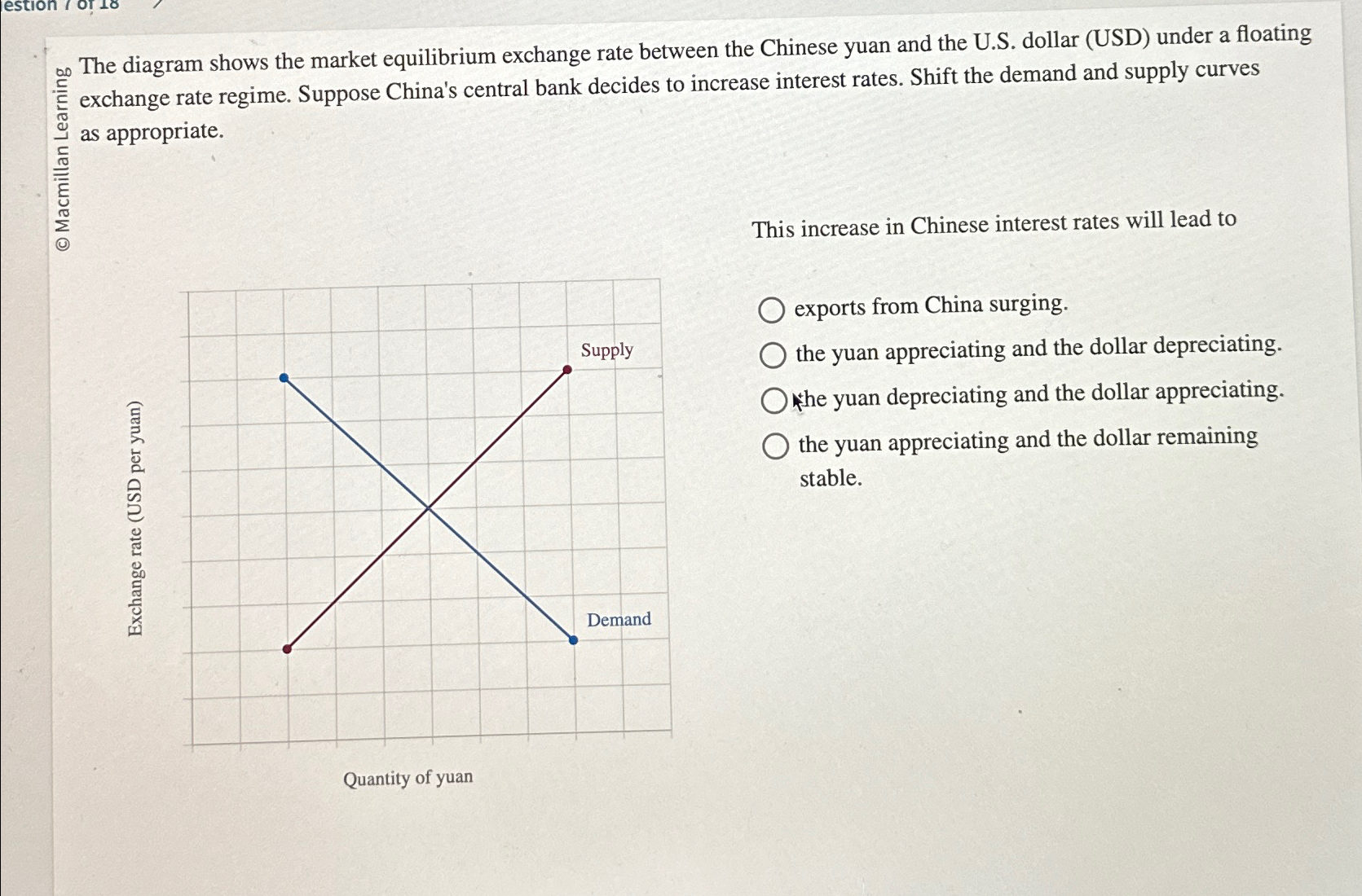 Solved exchange rate regime. Suppose China's central bank | Chegg.com