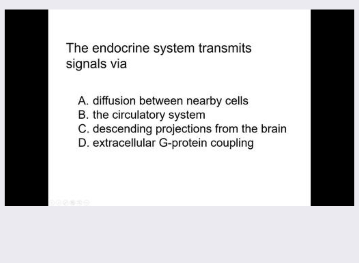 High Quality SOLUTION The endocrine system transmits signals viaA ...