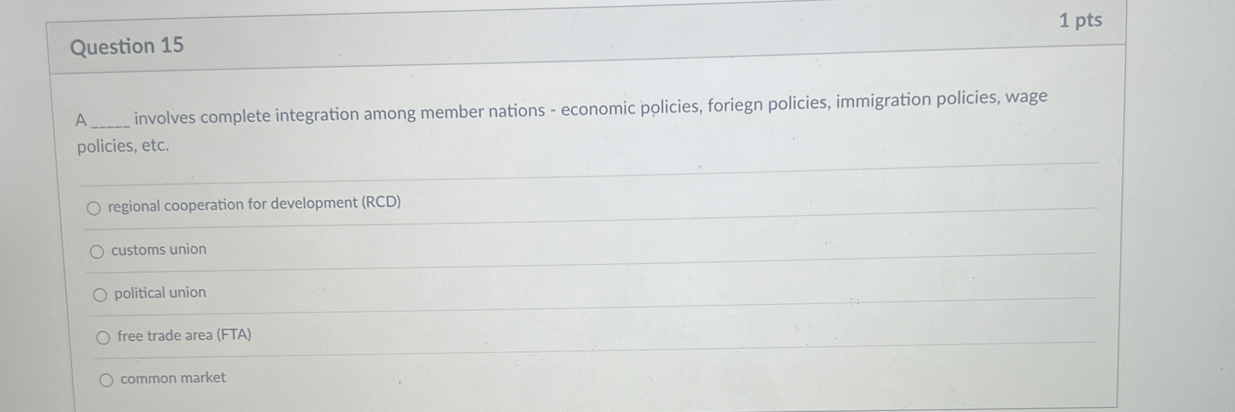 Solved Question 151 ﻿ptsA ﻿involves complete integration | Chegg.com