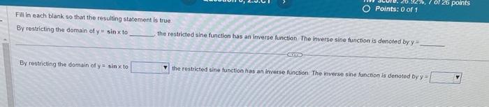 Solved Fuil In Each Blank So That The Resulting Statement Is 