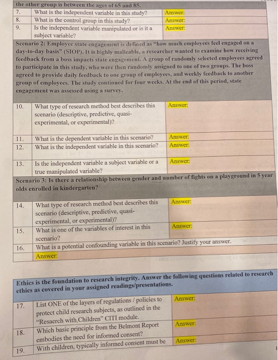Solved Part I: General Concepts These questions are based on | Chegg.com