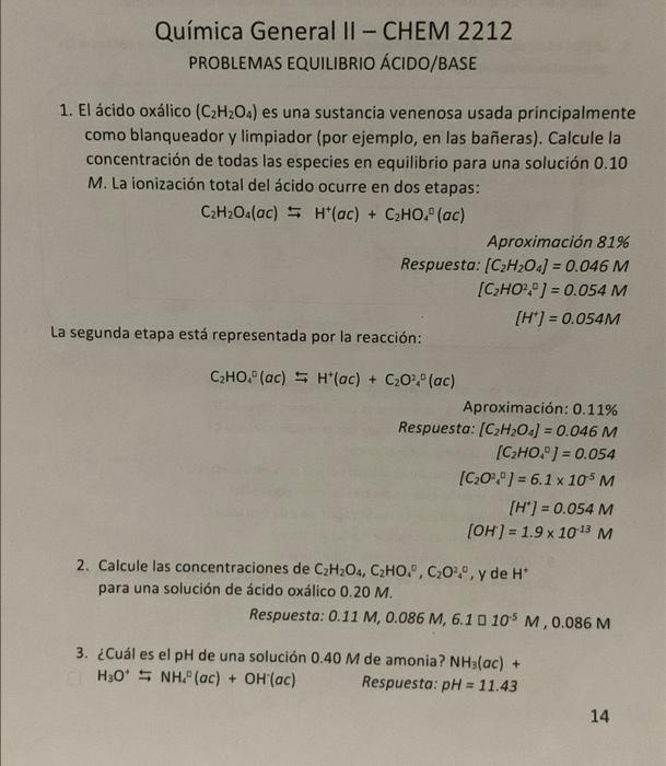 Solved 1.Oxilic acid (C2H2O4) It is a poisonous substance | Chegg.com