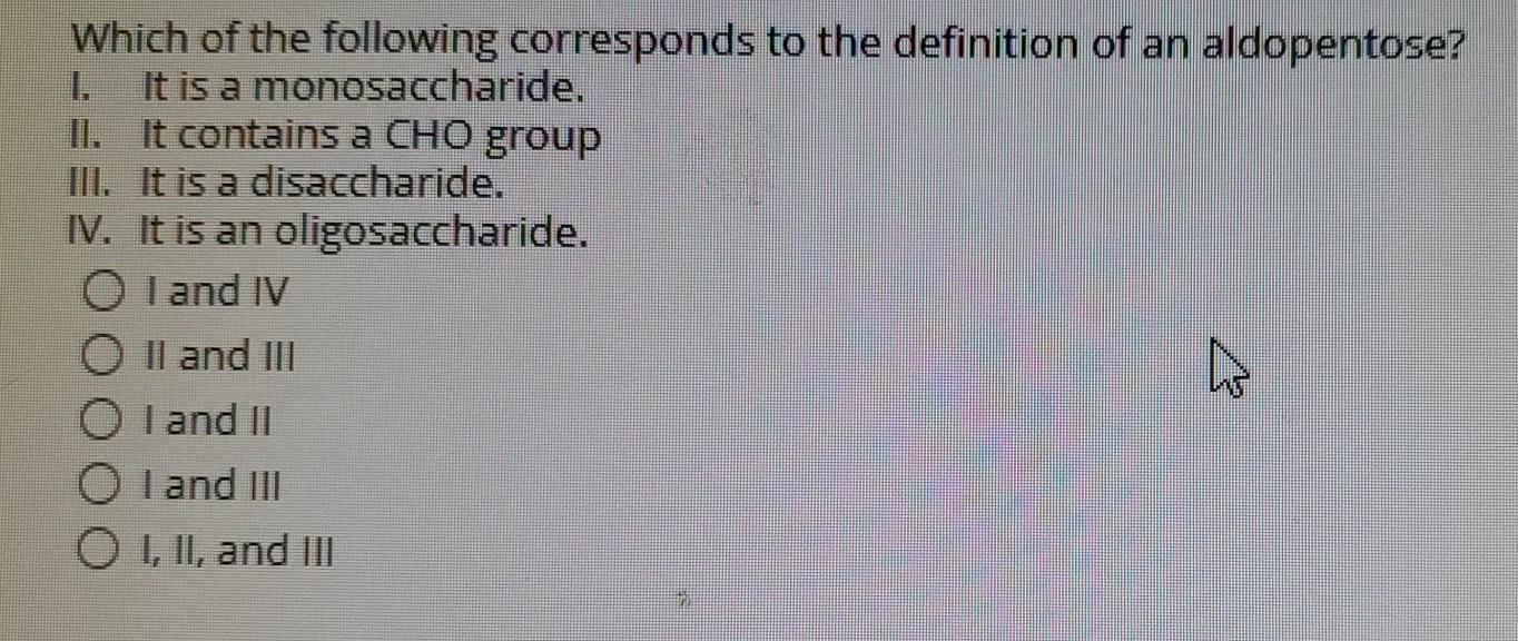 Solved Which of the following corresponds to the definition | Chegg.com