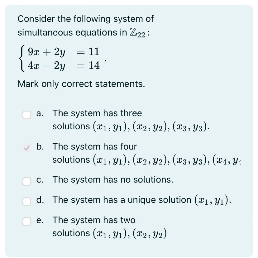 Solved Consider the following system of simultaneous | Chegg.com
