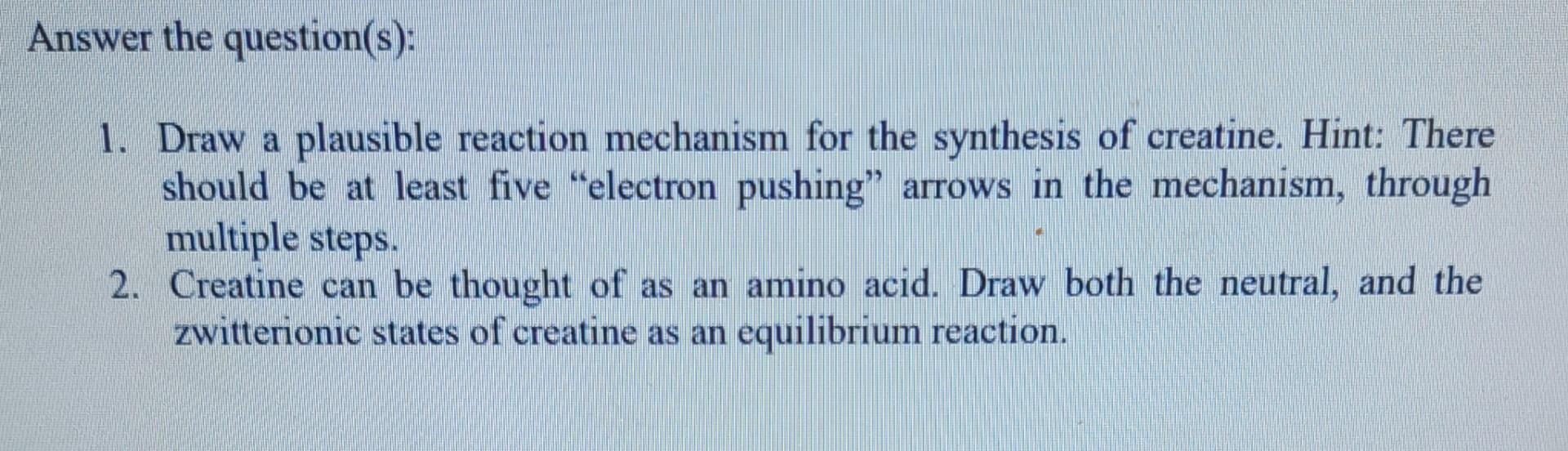 Solved 1. Draw a plausible reaction mechanism for the | Chegg.com