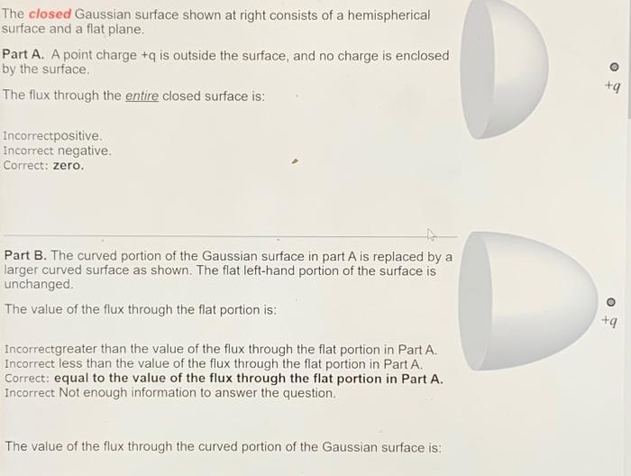 Solved The closed Gaussian surface shown at right consists | Chegg.com