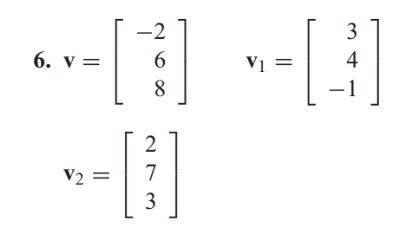 Solved In Exercises 1-6, ﻿determine whether the vector v ﻿is | Chegg.com
