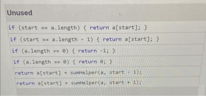 Solved Assume you have the following method public static | Chegg.com