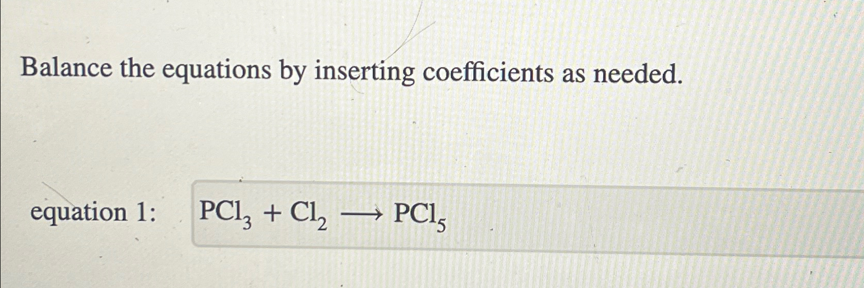 Solved Balance the equations by inserting coefficients as | Chegg.com