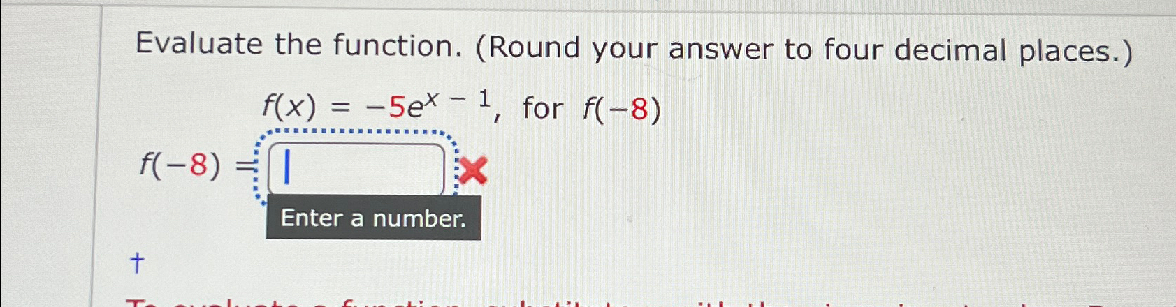Solved Evaluate the function. (Round your answer to four | Chegg.com
