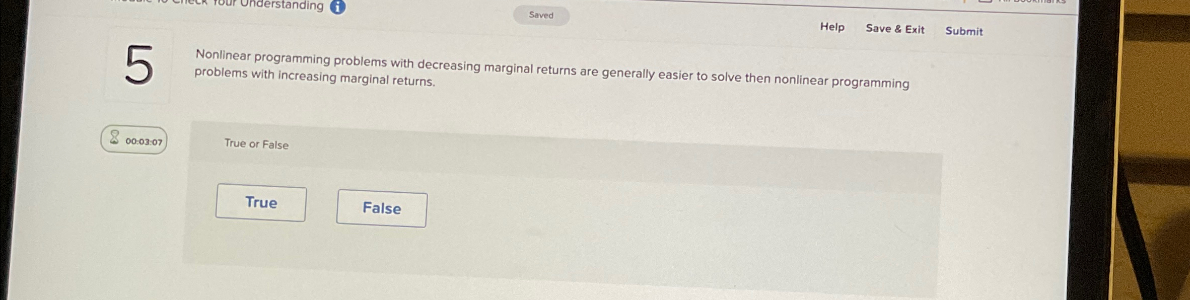 Solved SavedHelpSave & ExitSubmitNonlinear programming | Chegg.com