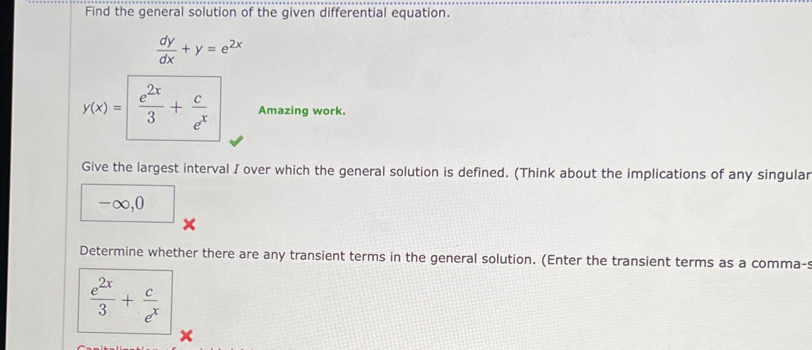 Solved Find the general solution of the given differential | Chegg.com