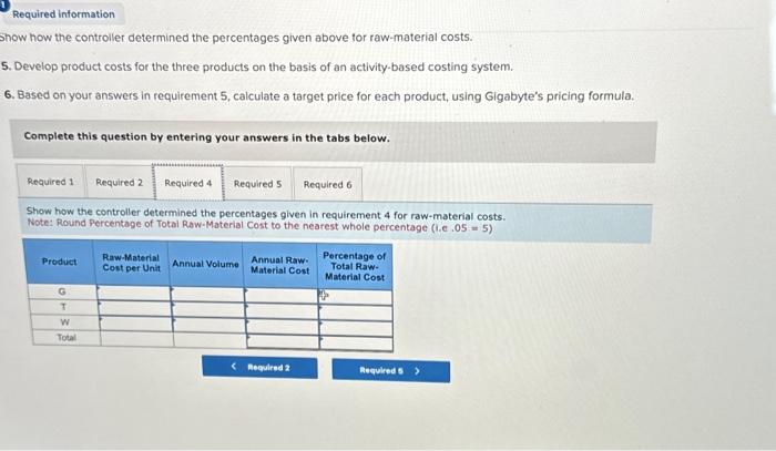 Solved Required information Use the following information | Chegg.com