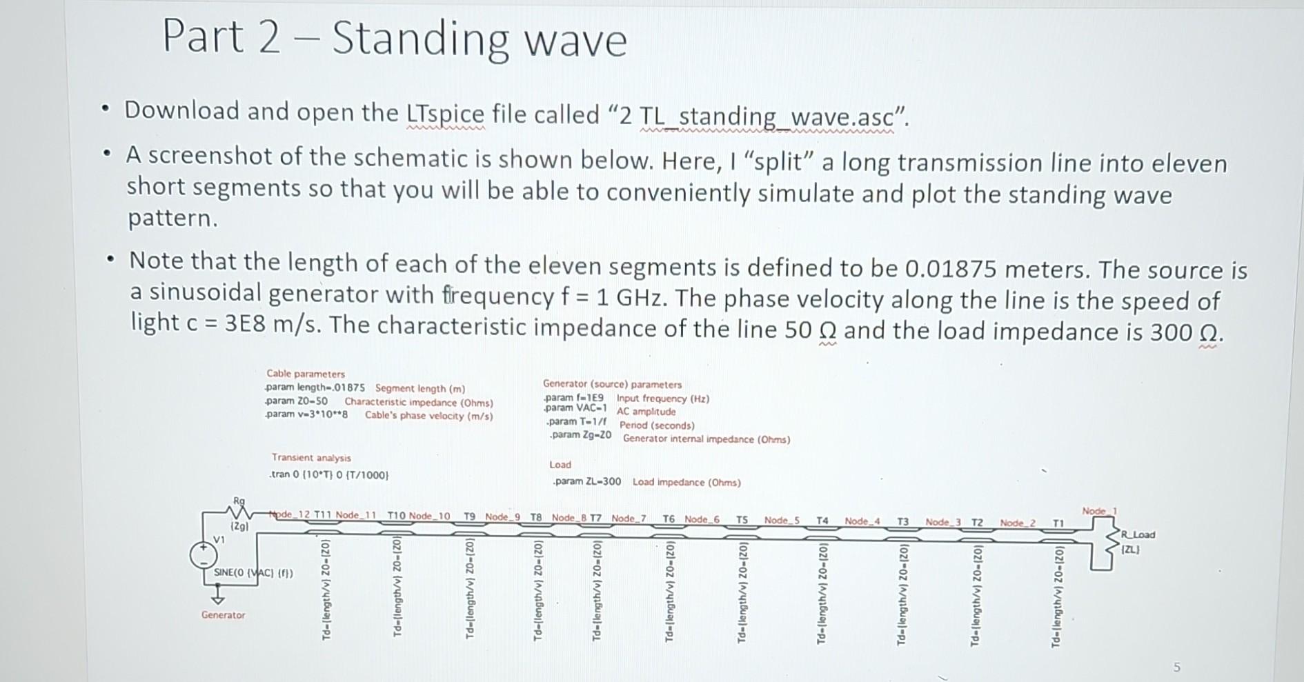 Solved - Download and open the LTspice file called "2 TL | Chegg.com