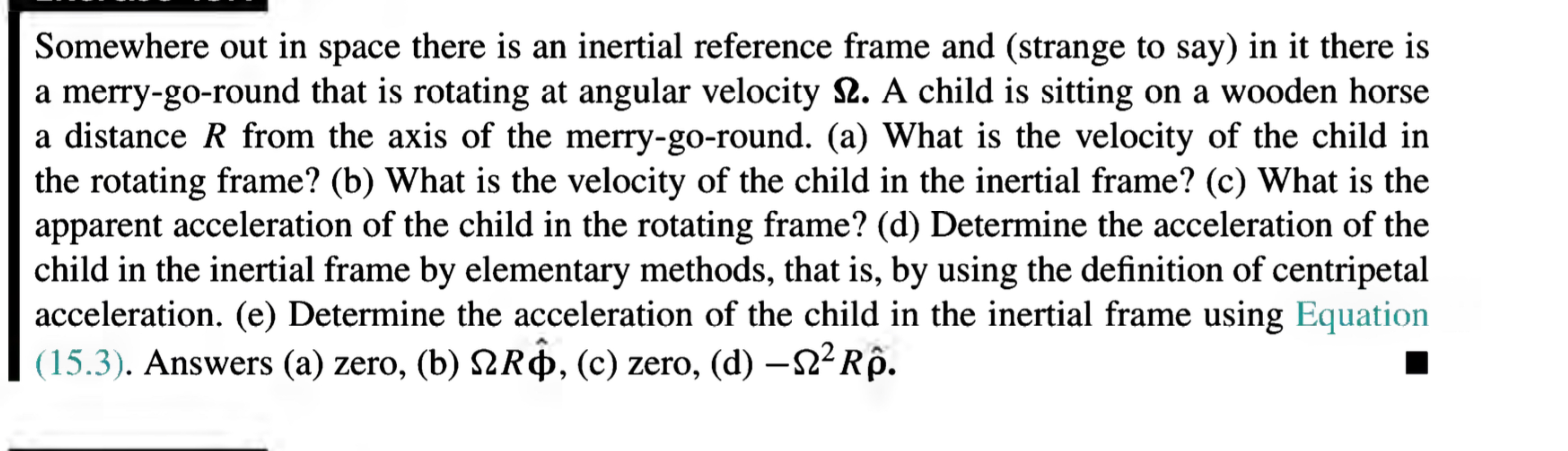 Solved Somewhere out in space there is an inertial reference | Chegg.com