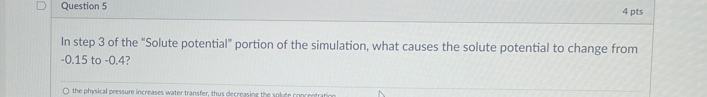 Solved Question 54 ﻿ptsIn step 3 ﻿of the "Solute potential" | Chegg.com