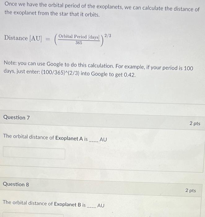 Exoplanet Period Looking back at the graph above, you | Chegg.com