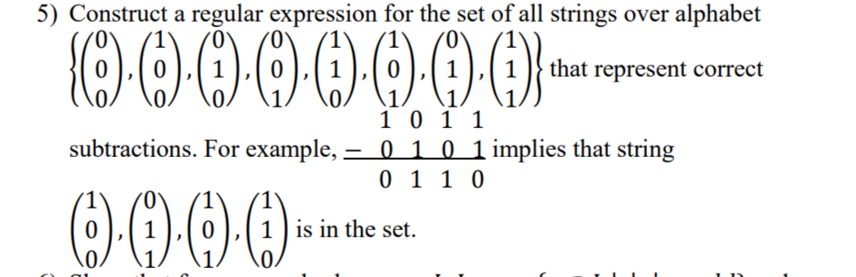 Solved Construct a regular expression for the set of all | Chegg.com