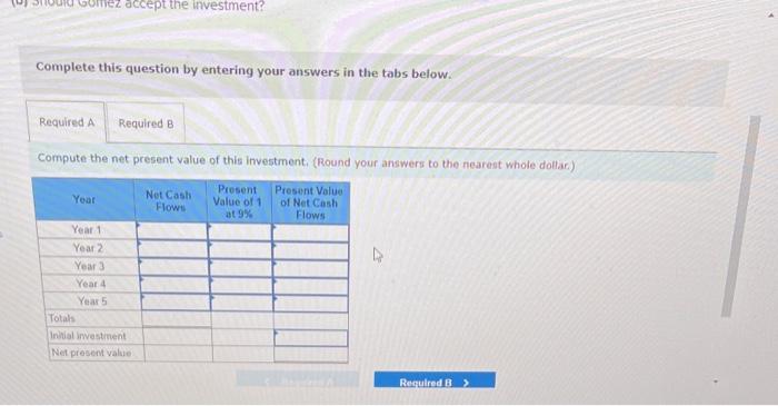 Solved Exercise 11 7 Algo Net Present Value And Unequal