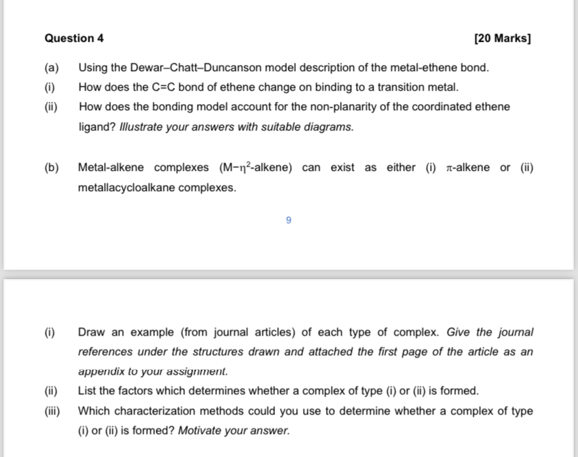 Solved Question 4[20 ﻿Marks](a) ﻿Using the | Chegg.com