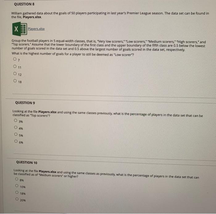 Solved A1 fx Name А с E F G H Goals 9 2 5 1 1 Name 2 Zack | Chegg.com