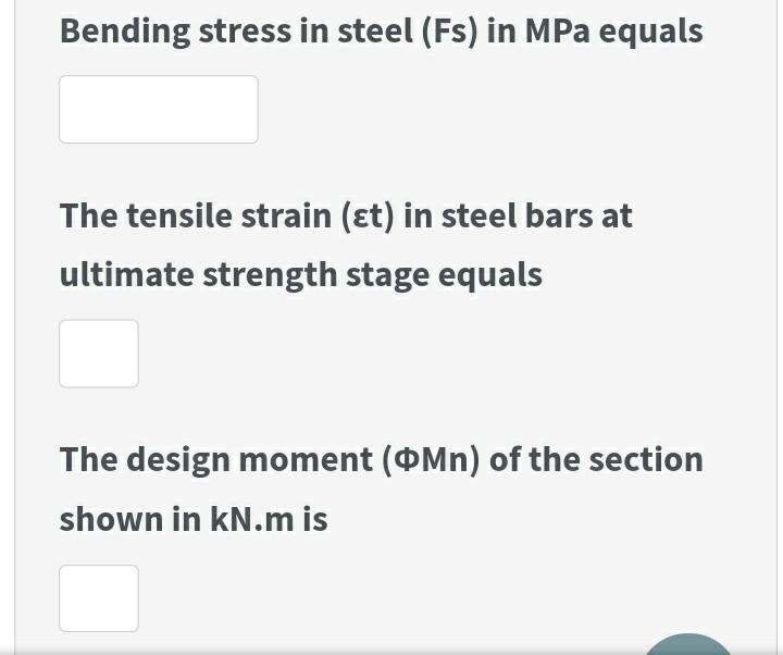 Solved Use f' = 28 MPa and fy= 414 MPa, H= 450 mm and As= | Chegg.com