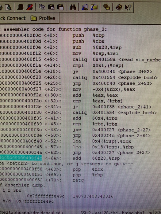 R? ick Connect Profiles assembler code for function | Chegg.com