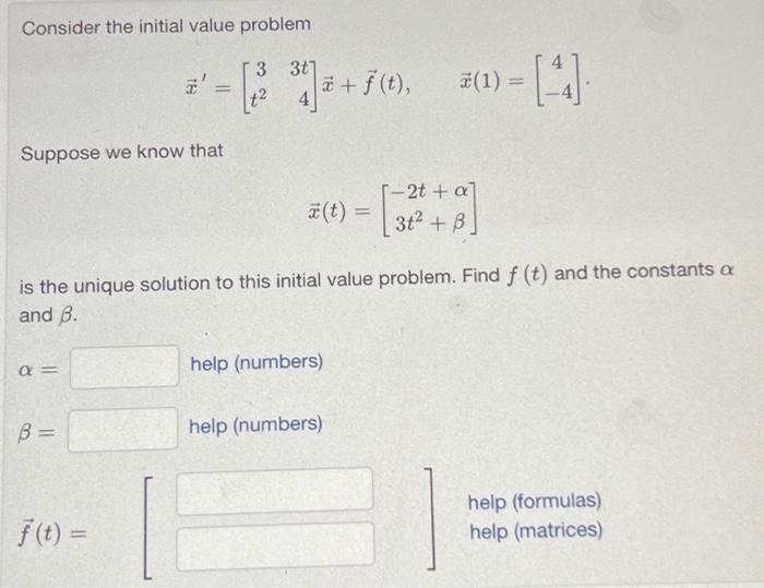 Solved Consider the initial value problem | Chegg.com