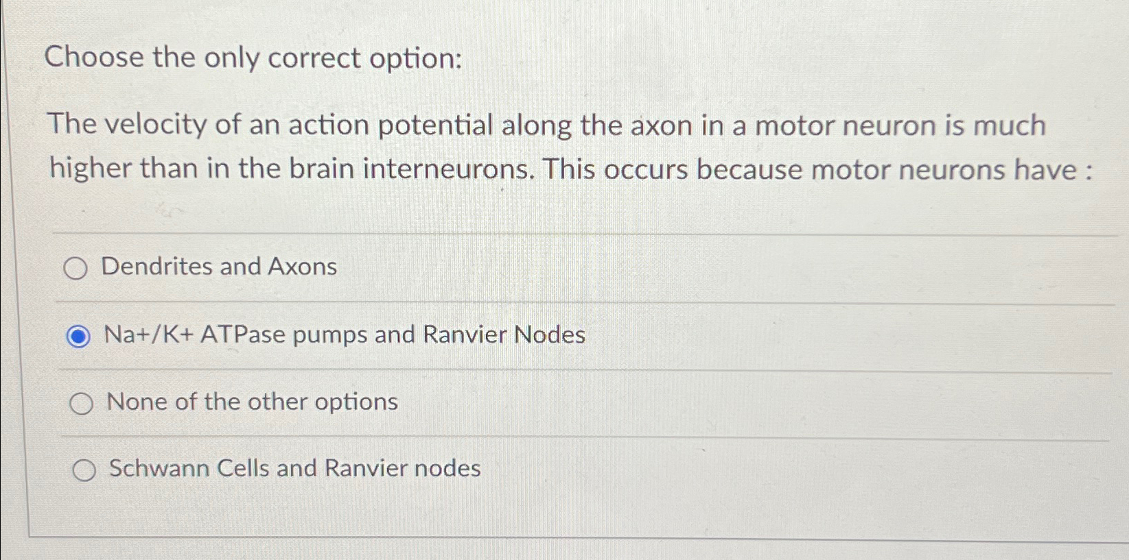 Choose the only correct option:The velocity of an | Chegg.com