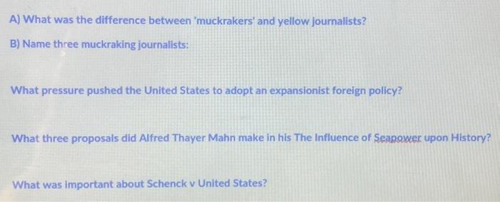 use the book U.S. History on openstax chapters 21,22, | Chegg.com