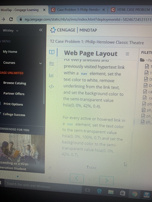 Solved C C HTML CASE PROBLEM 1- PLEA X C Case Problem 1: | Chegg.com