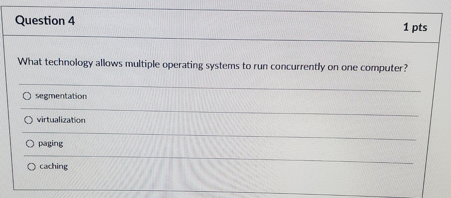 Solved Question 41 ﻿ptsWhat technology allows multiple | Chegg.com