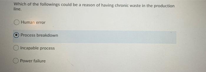 Solved Which of the followings could be a reason of having | Chegg.com