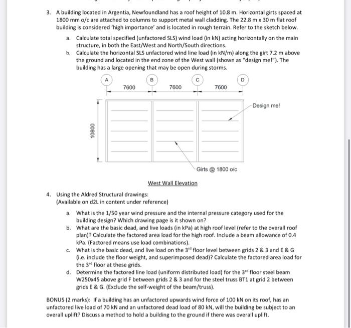 Solved 1. What is the minimum recommended live load as per | Chegg.com