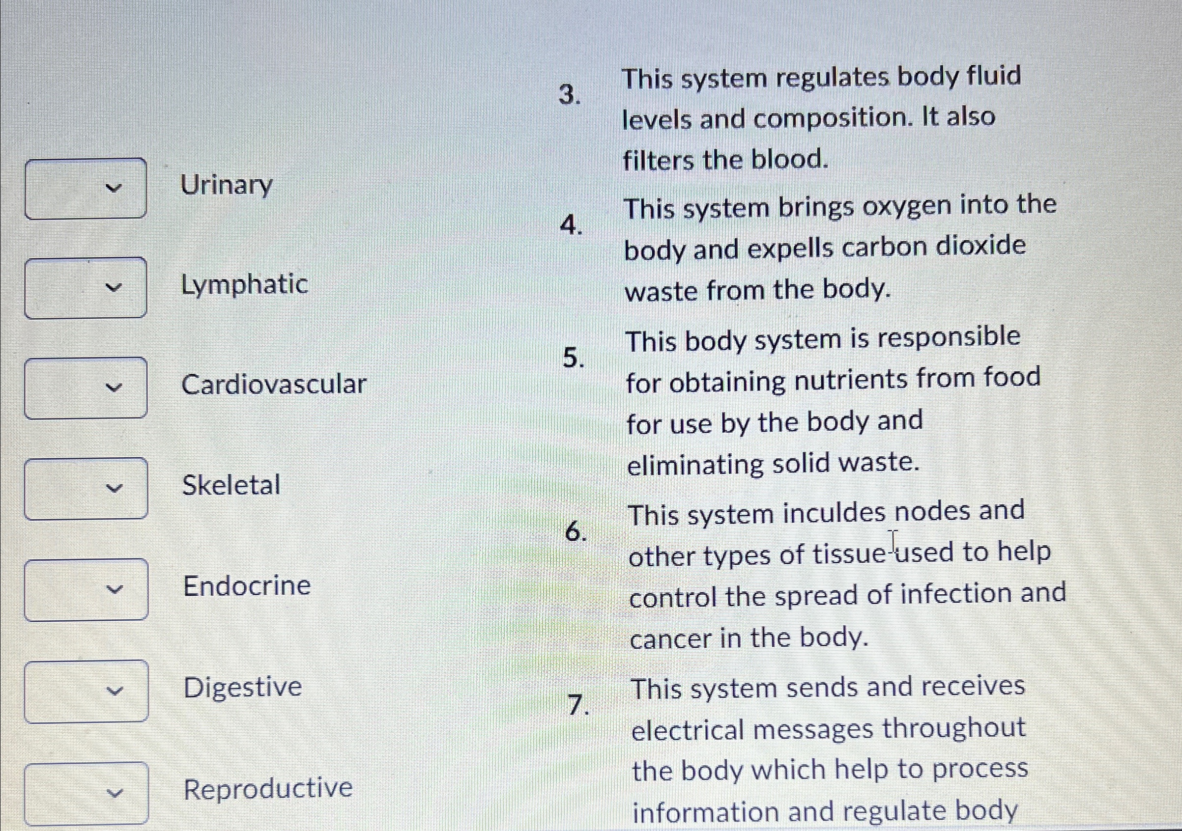 Solved This system regulates body fluid levels and | Chegg.com