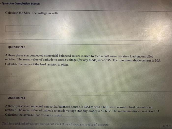 Solved Question Completion Status: Calculate the Max. line | Chegg.com