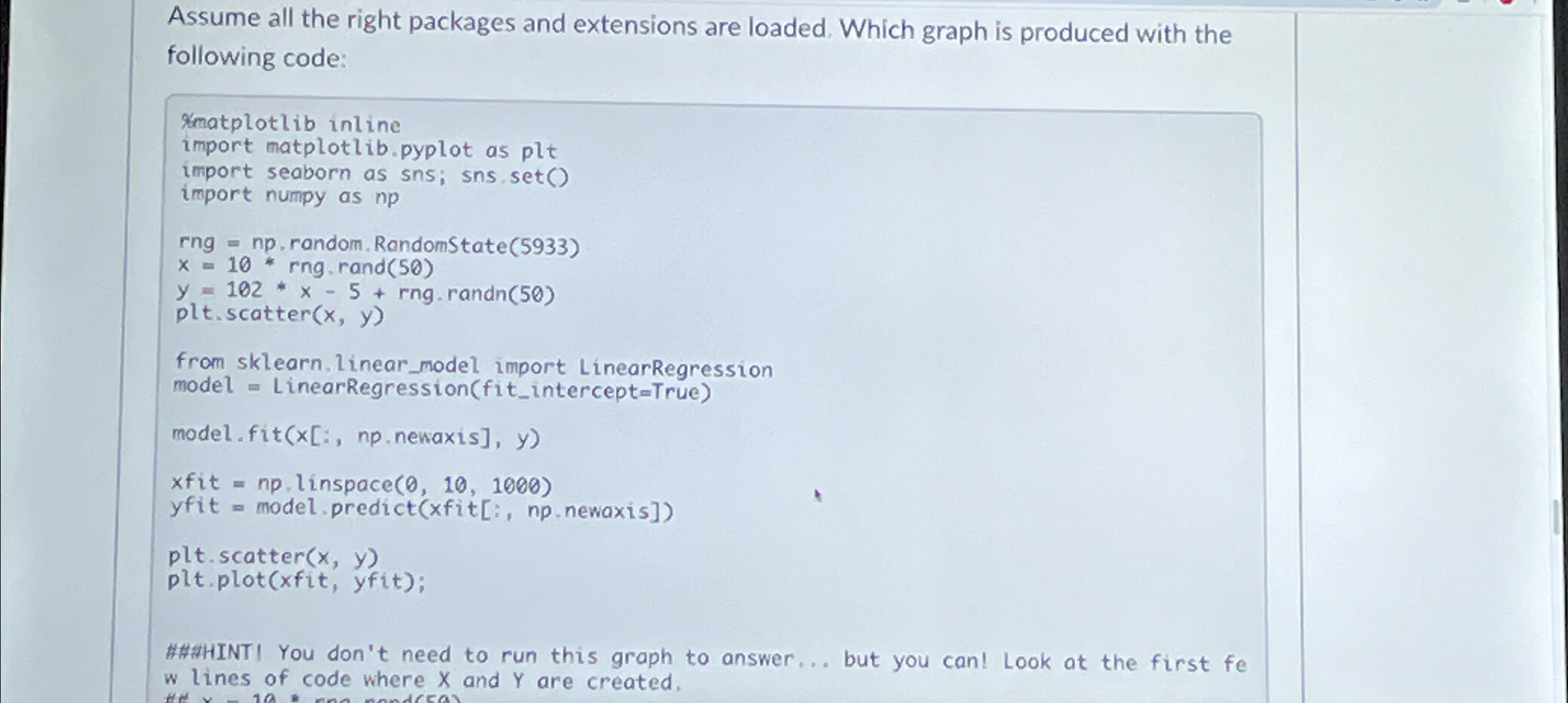 Solved Assume all the right packages and extensions are | Chegg.com