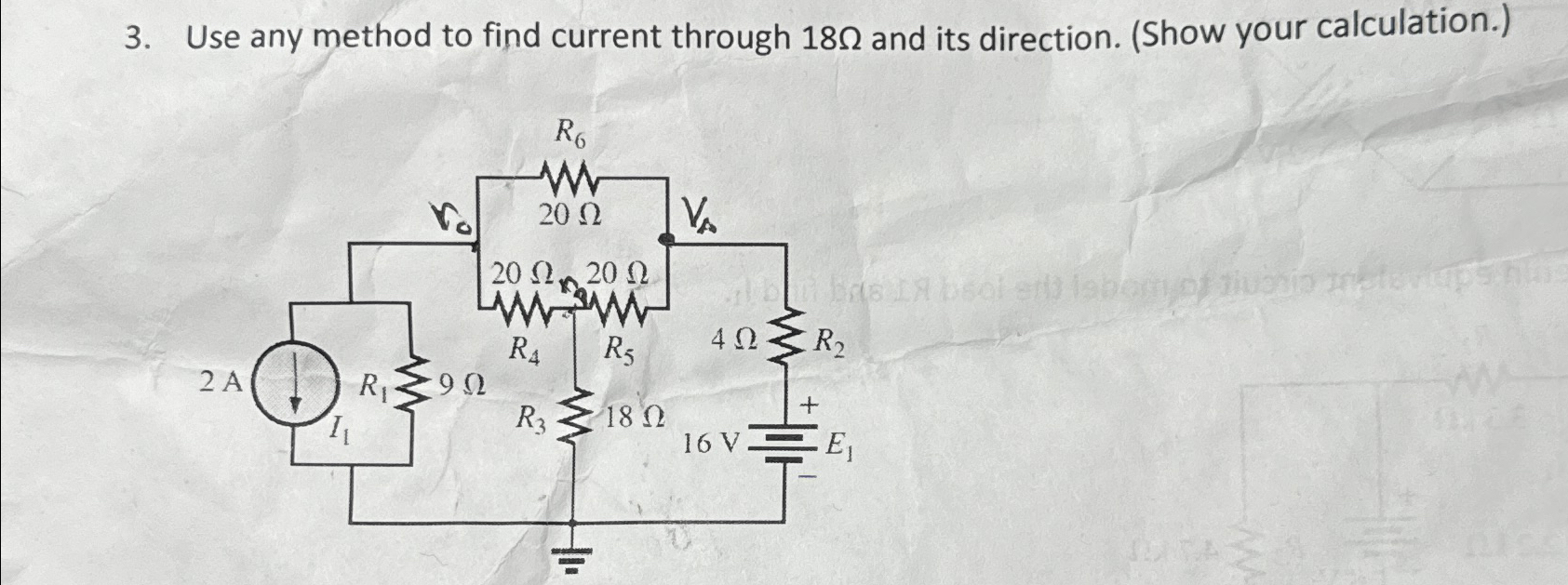 Solved Use any method to find current through 18Ω ﻿and its | Chegg.com