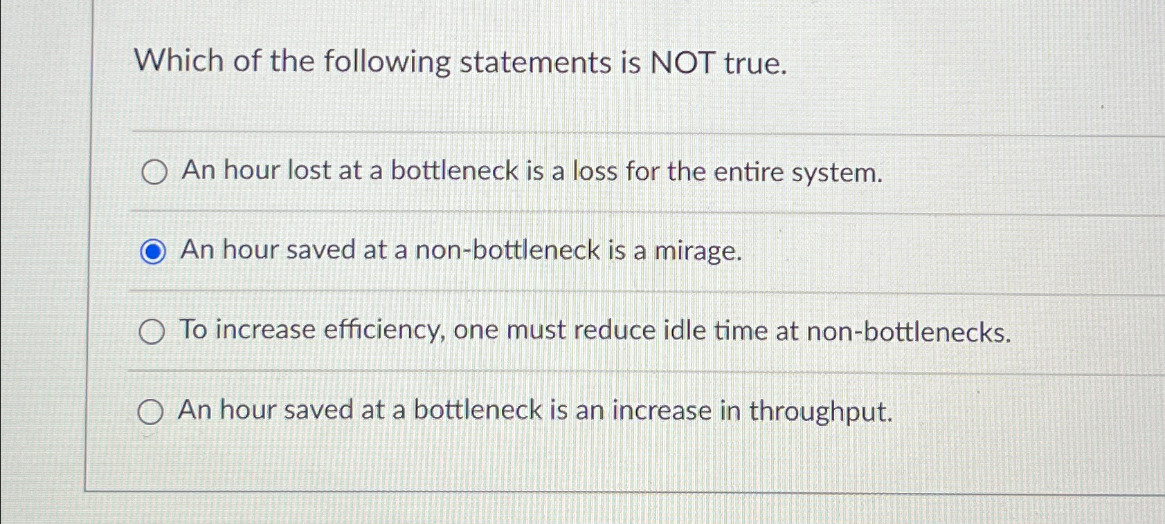 Solved Which of the following statements is NOT true.An hour | Chegg.com