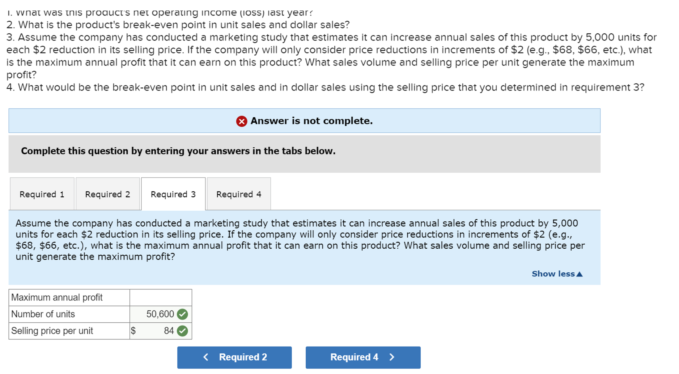 Solved Last year Minden Company introduced a new product and | Chegg.com