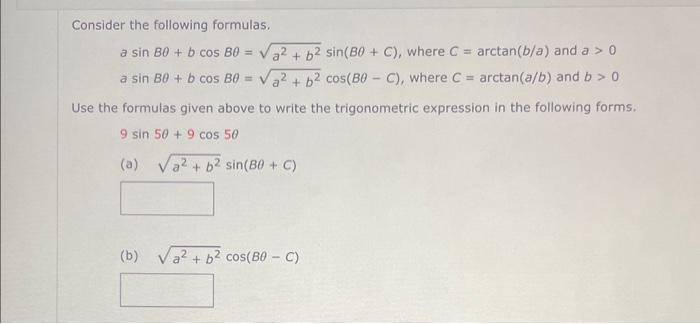 Solved Consider the following formulas. | Chegg.com